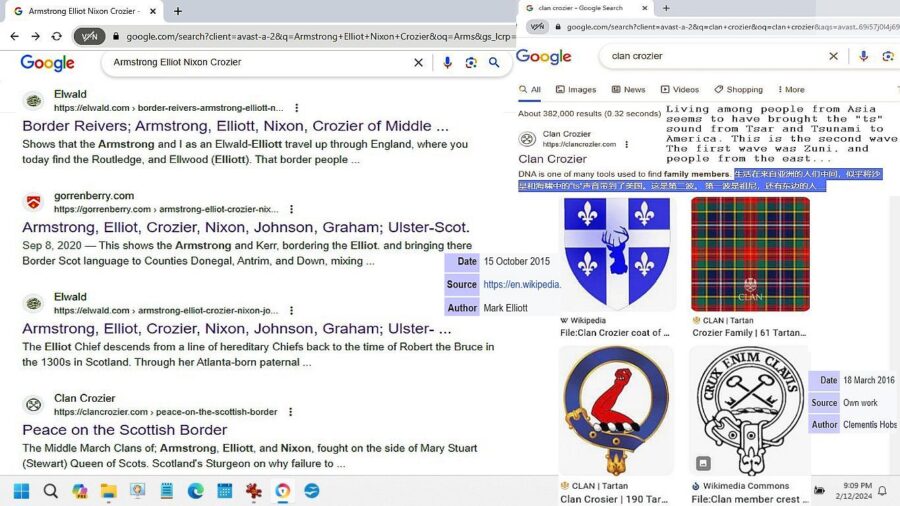 FTDNA Border Reivers - Clan Crozier